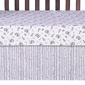 Trend Lab Gone Fishing 3 Piece Crib Bedding Set, Gender-Neutral Color Palette, Includes Quilt, Fitted Crib Sheet and Skirt