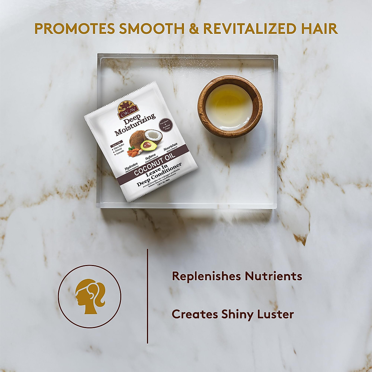 OKAY COCONUT OIL DEEP MOISTURIZING LEAVE IN CONDITIONER 1.25oz / 37ml