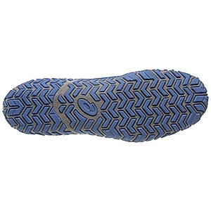 ASICS Men's Aggressor 2 Wrestling Shoe,Dusty Blue/Silver/Red Orange,12 M US