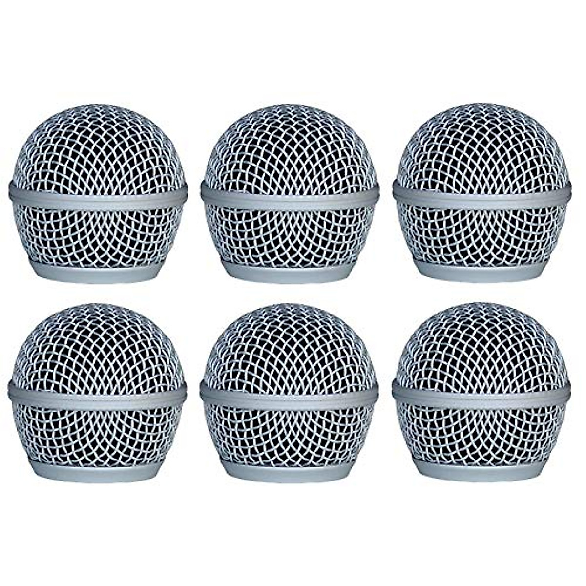 Audio2000'S ACC1001X6 6-Pack Dent Resistant Steel Grille-Mesh Replacement Microphone Windscreens