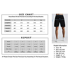 Men's Lounge Shorts with Deep Pockets Loose-fit Cotton Jersey Shorts for Running,Workout,Training, Basketball (605 Grey, Small)