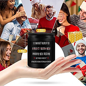 SOGLIM Wedding Day Candle - Future Husband Gifts, Future Wife Gifts - Gifts for Groom from Bride on Wedding Day - Funny Wedding Gifts for Bride, Groom, Fiance, Soon to Be Husband Future Bride Newlywed