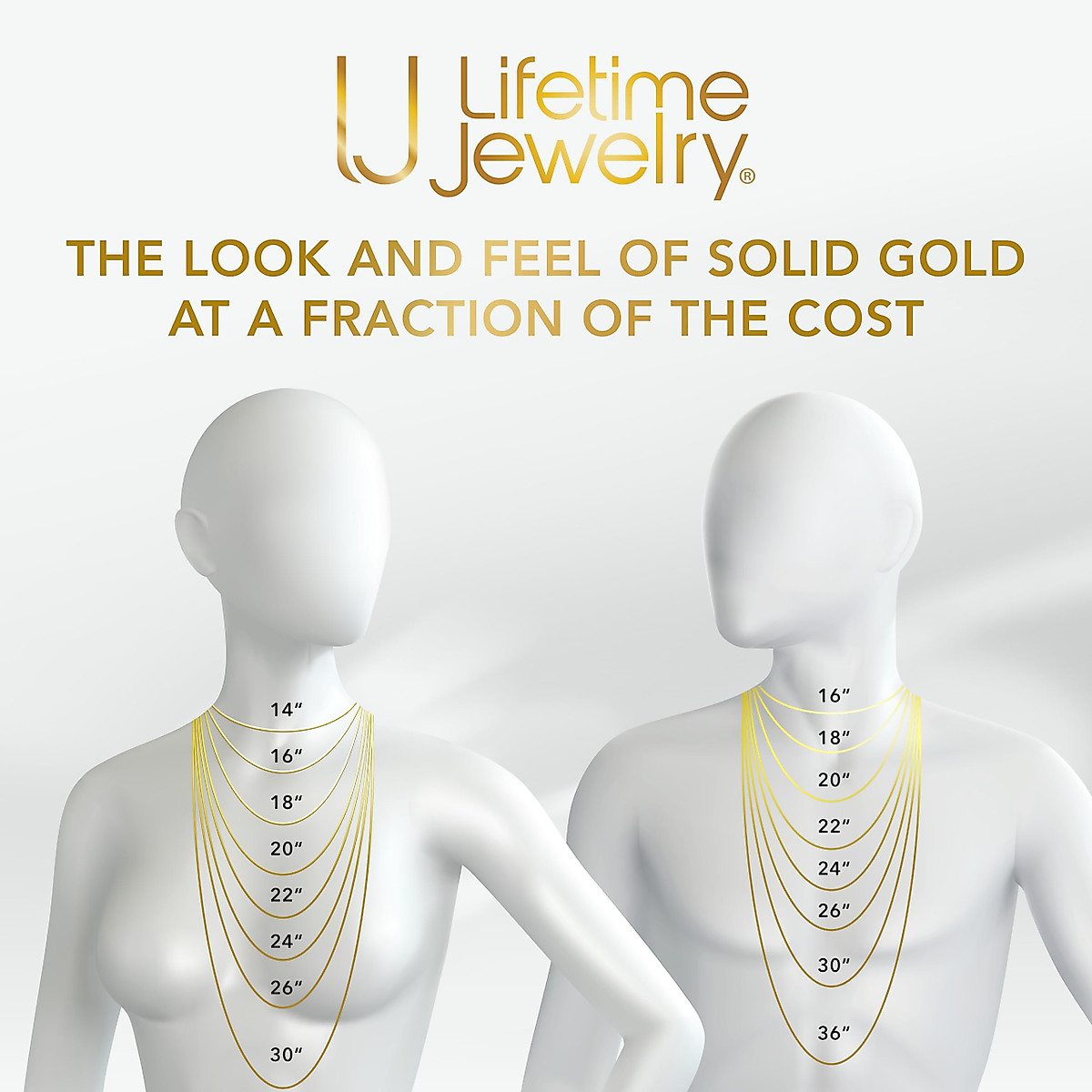 LIFETIME JEWELRY 7mm Figaro Chain Necklace Diamond Cut 24k Real Gold Plated (Gold, 20 inches)