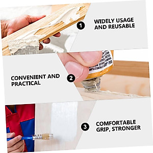 VILLCASE 3pcs Manual Glue Applicator DIY Handheld Adhesive Roller Manual Gluer Tool Glue Roller Glue Applicator Roller Adjustable Coated Carpenters Wood Glue Wallpaper Aluminum Roller