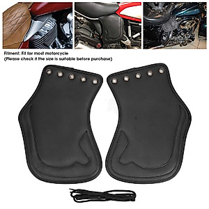 Fockety Engine Heat Shield, 2pcs Heat Shield Deflector, Heat Insulation Motorbike for Motorcycles Decorating