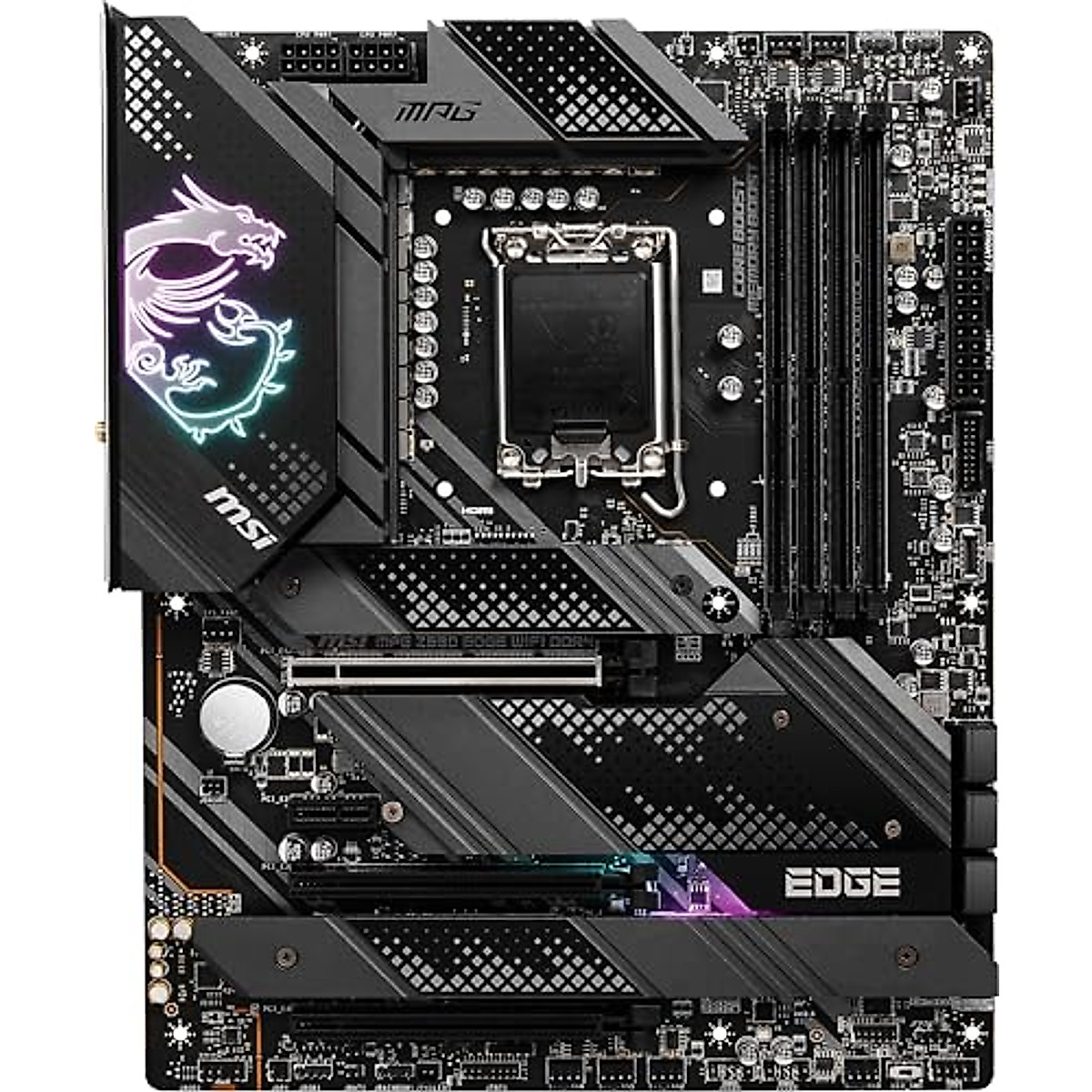 MSI MPG Z690 Edge WiFi DDR4 Gaming Motherboard (ATX, 12th Gen Intel Core, LGA 1700 Socket, DDR4, PCIe 4, CFX, M.2 Slots, Wi-Fi 6)