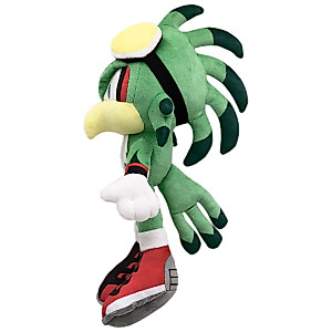 30cm/11.8inch Blood Sonic.exe Plush Toy, Evil Sonic Stuffed Plush Doll, Dark Sonic Plush, from Popular Sonic Games, Green Sonic Toys for Birthday Gifts Game Fan