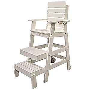 Aquamentor Lifeguard Chair for Pool, Lake and Beach (40") Made in The USA - Durable Recycled Plastic Lumber, Long Service Life, Comfortable with Wide Steps, Stable Platform