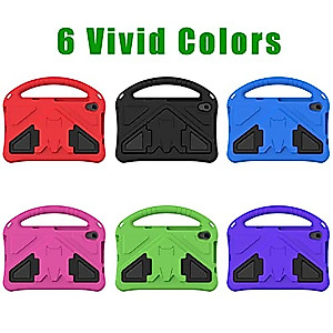 Tading Kids Case for TCL Tab 8 LE Tablet 2023 Released, Children Friendly EVA Foam Protective Stand Handle Cover for TCL Tab 8 LE (Model: 9137W)/ TCL Tab 8 WiFi (Model: 9132X) - Blue