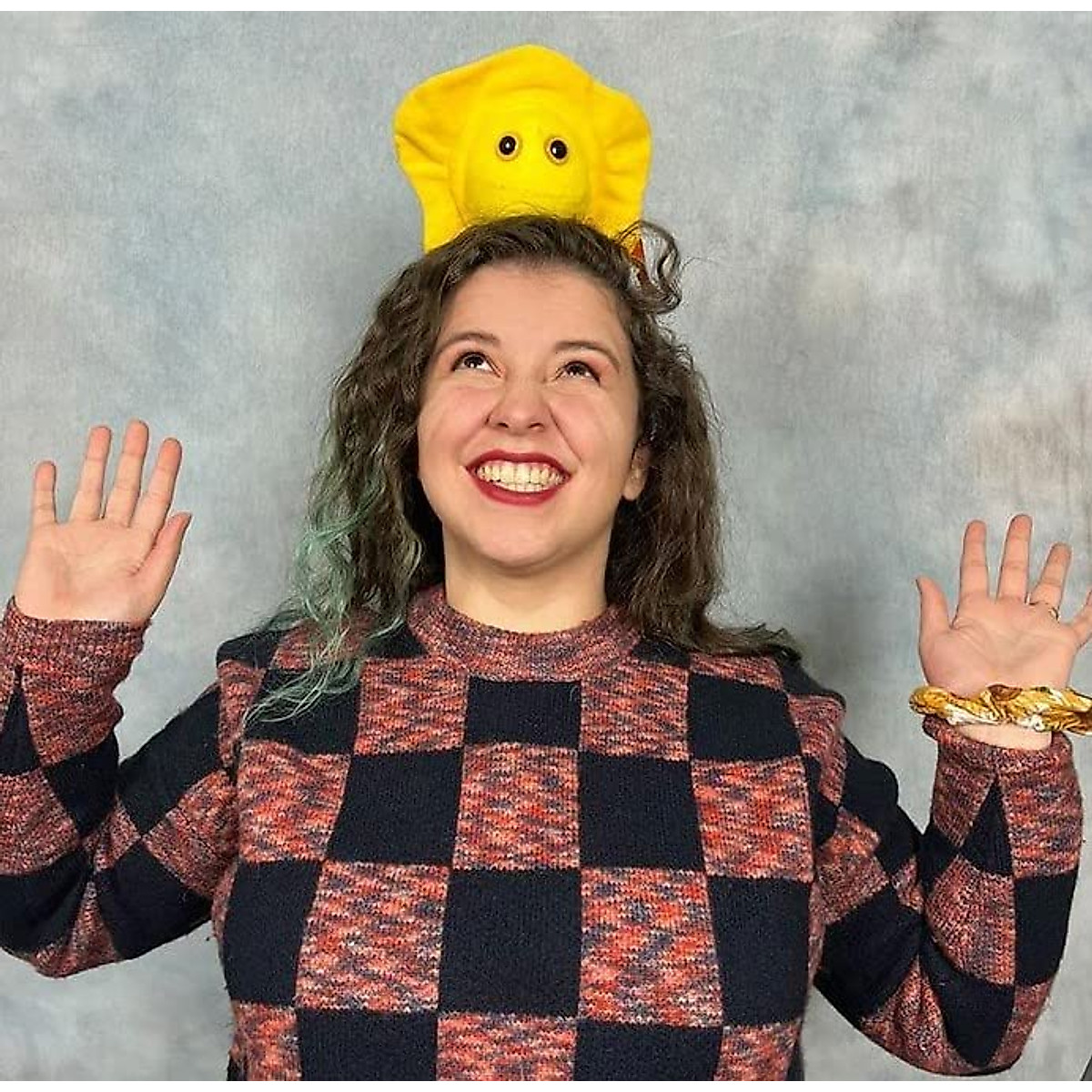 GIANTmicrobes Herpes Plush, STIs, STDs, Medical Gag Gifts Funny, OBGYN Gifts for Doctors, Infection Prevention Gifts, Infection Control Nurse Gifts