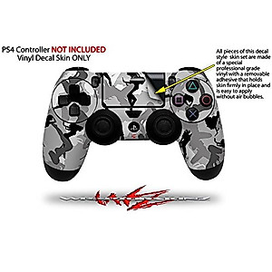 WraptorSkinz Skin compatible with Sony PS4 Dualshock Controller PlayStation 4 Original Slim and Pro Sexy Girl Silhouette Camo Gray (CONTROLLER NOT INCLUDED)