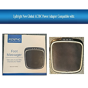 UpBright 12V AC/DC Adapter Compatible with RENPHO RF-FM062 R US RF-FM062US RF-FM062R RF-FM062R-EU Shiatsu Foot Massager Innov IVP1200-2500 IVP12002500 12.0V 2.5A 30W DC12V Power Supply Battery Charger