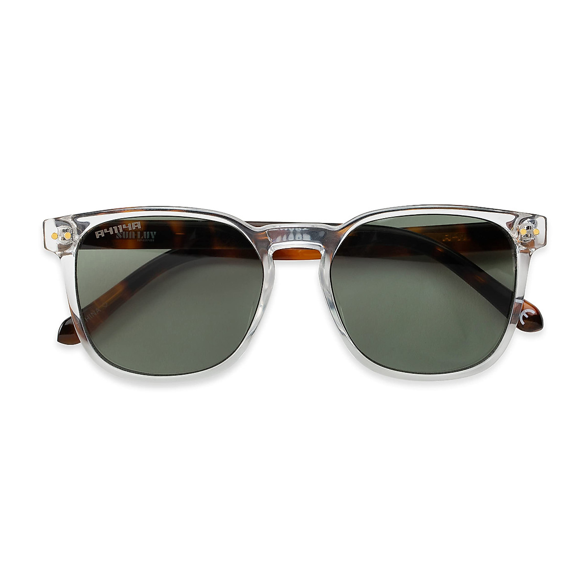 Foster Grant Sun Luv Be Smart Round Sunglasses, Crystal, 53mm (10261641.COM)