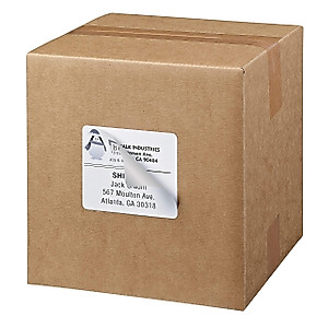 Avery 5164 TrueBlock Shipping Labels, Laser Print, 3-1/3 x 4, White, 600/Box