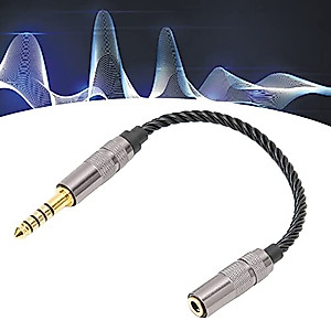 Headphone Adapter Cable, Gold Plated Connector, 4.4MM Balanced Male to 3.5MM Stereo Female, OFC Core Anti Interference Suitable for NW ZX507 DMP Z1 NW ZX300a