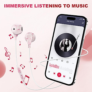 XNMOA Wired Earbuds for iPhone 14/14 Pro/ 14 Plus / 14 Pro max,Earbuds Headphones Compatible with iPhone 14/14 Pro/ 14 Plus / 14 Pro max,Pink