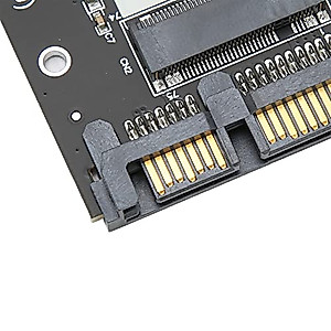 Gaeirt SSD Converter Adapter, Mass Storage Interface SSD Converter Card Easy to Use PCB Material for B Key M.2 NGFF SSD