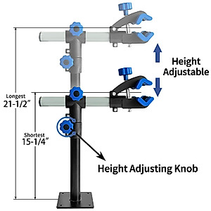 Sutekus Bike Repair Stand Adjustable Workbench Mount Bike Rack Wall Mount Bike Workstand Clamp for Home Bicycle Maintenance