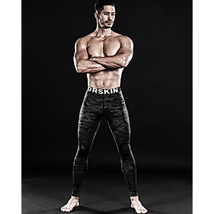 DRSKIN 3 Pack Men’s Compression Pants Tights Leggings Sports Baselayer Running Athletic Workout Active (Classic (B01 2P+MBB02 1P), M)