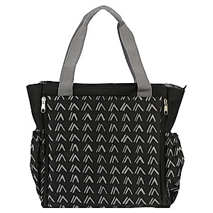 iPack Baby 13In Drop Front Diaper Bag Tote, Arrow Print | Gray, CP00439, Grey, Large