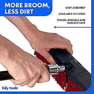 Tidy Tools Large 24'' Multi-Surface Push Broom with Alloy Handle
