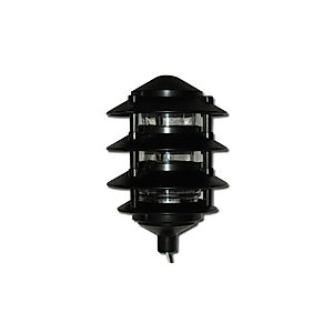 Greenfield Made in USA Weatherproof Path Light - Black, Four Tier