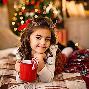 TOECWEGR Christmas Reindeer Antlers Headband Hair Clips Hair Hoop Girl Holiday Beauty Headdress (Christmas 9752s05M)