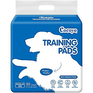 COCOYO Best Value Training Pads 30 Count | Dog Pee Pads | Super Absorbent Puppy Pads