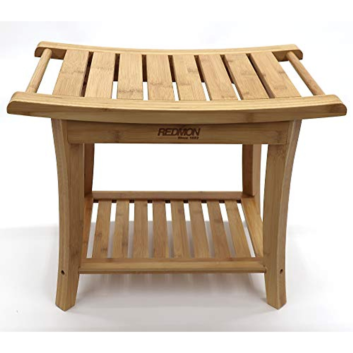 Bamboo Shower Bench w/Side Handles
