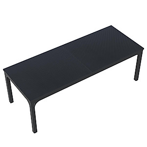 Tribesigns Black Dining Table for 6-8 Person, 78 inch Large Long Rectangle Kitchen Dinner Table for Dining Room, 78.7 x 27.5 x 29.5 Inches(Only Table)