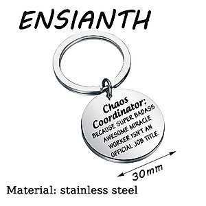 ENSIANTH Chaos Coordinator Gifts Team Mom Gift Team Manager Gift Team Manager Gift Coworker Gift (Chaos coordinator key)