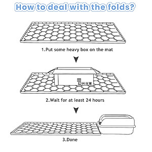 Large Silicone Cat Litter Mat: Easy to Clean Cat Litter Mat Soft and Waterproof Litter Box Mat (22"X34"- Black)