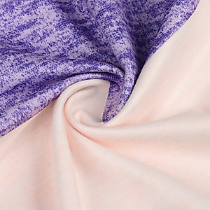 Bravetoshop Womens Athletic Shorts Workout Running Yoga Shorts Elastic Waist Summer Lounge Shorts (Purple,XXL)