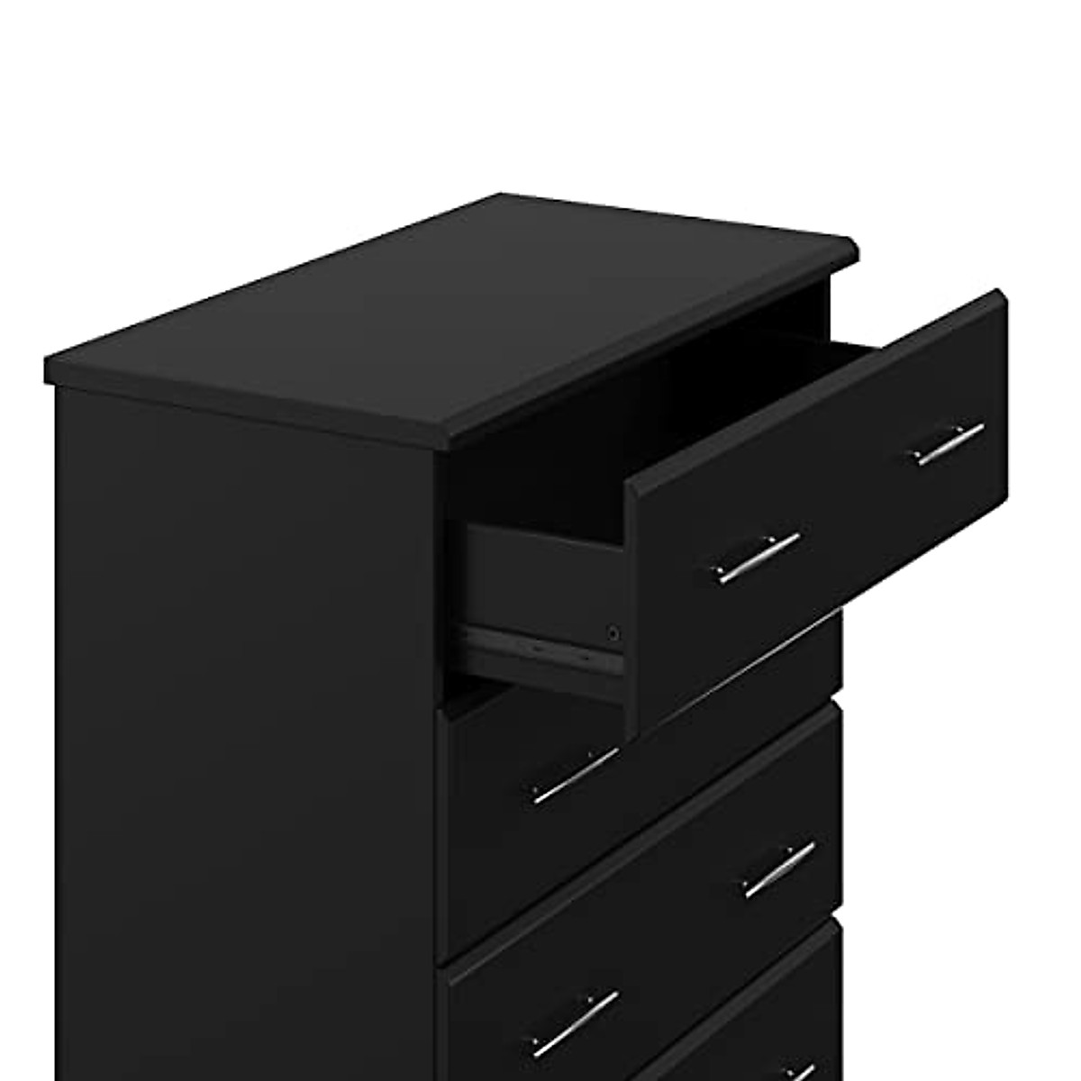Storkcraft Brookside 4 Drawer Dresser (Black) – GREENGUARD Gold Certified, Dresser For Nursery, 4 Drawer Dresser, Kids Dresser, Nursery Dresser Drawer Organizer, Chest of Drawers