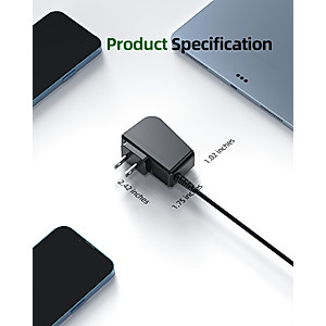 4.3V Power Cord Only Fit for Philips-Norelco-Oneblade QP2520-Series QP2520 / 90, QP2520 / 70, QP2520 / 72 All-in-One Grooming Trimmer Electric-Shaver Razor Power Adapter Supply