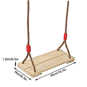 Versatile Wooden Swing for Indoor/Outdoor Play - Perfect Accessory for Playground Equipment or Patio Relaxation - Ideal for Adults & Kids Alike