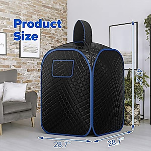 Portable Sauna, Personal Sauna for Home with 2L Steam Generator, Personal Sauna Tent, Portable Steam Sauna Box with Remote Control, Steam Saunas for Home,at Home Sauna