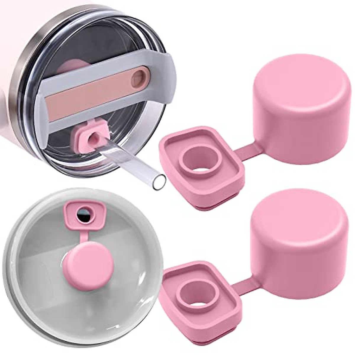 BABORUI Spill Stopper for Stanley H1.0 & H2.0 40oz/ 30oz, Upgraded Silicone Leak Stopper Compatible with Stanley Tumbler, Cup Accessories for Stanley