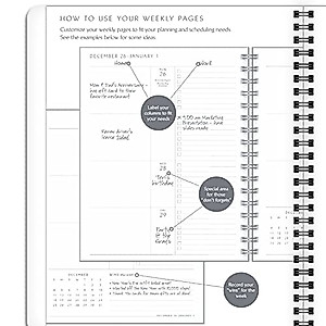 AT-A-GLANCE 2023 Weekly & Monthly Planner, 8-1/2" x 11", Large, Monthly Tabs, Pocket, Divided Format, Elevation, Gray (75955L05)