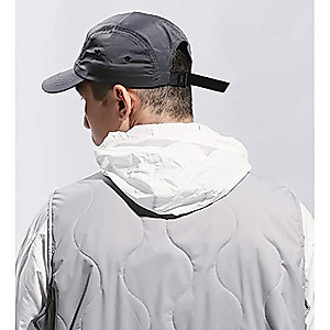 CLAPE 5 Panel Hat for Men, Curved Brim UPF50+ Sun Hats Quick Dry Outdoor Sports Running Hat Baseball Cap