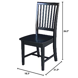 International Concepts Mission Chair, Black