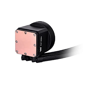 Thermaltake TOUGHLIQUID Ultra 360 AIO Liquid Cooler,AMD(AM5/AM4)/Intel(LGA 1700/1200),2.1 Inch Rotational LCD Display,2500RPM Radiator Fan,TT RGB Plus/Alexa/Razer Chroma Enabled,CL-W323-PL12GM-B,Black