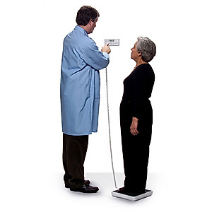 Health o meter 349KLX Digital Scale, Remote Display, Capacity 400 lb, Resolution 0.2 lb, 12-1/2" x 12" x 1-7/8" Platform