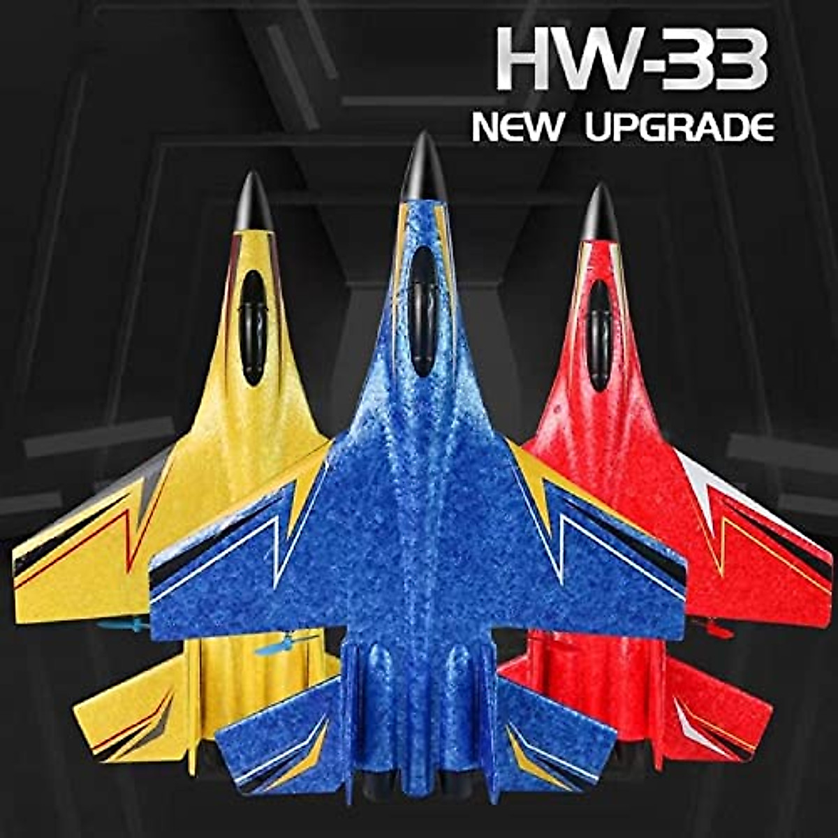 Aquard Duck RC Airplane - Multi-Directional Remote Control Plane with Smart Gyroscope, Anti-Collision Silicone Nose RC Plane, Long Battery RC Glider for Kids and Adults (Yellow)