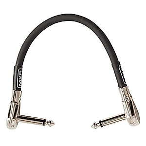 Dunlop MXR 6 Inch Right Angle Pancake Guitar Patch Cables for Effects Pedals, 6 Pack
