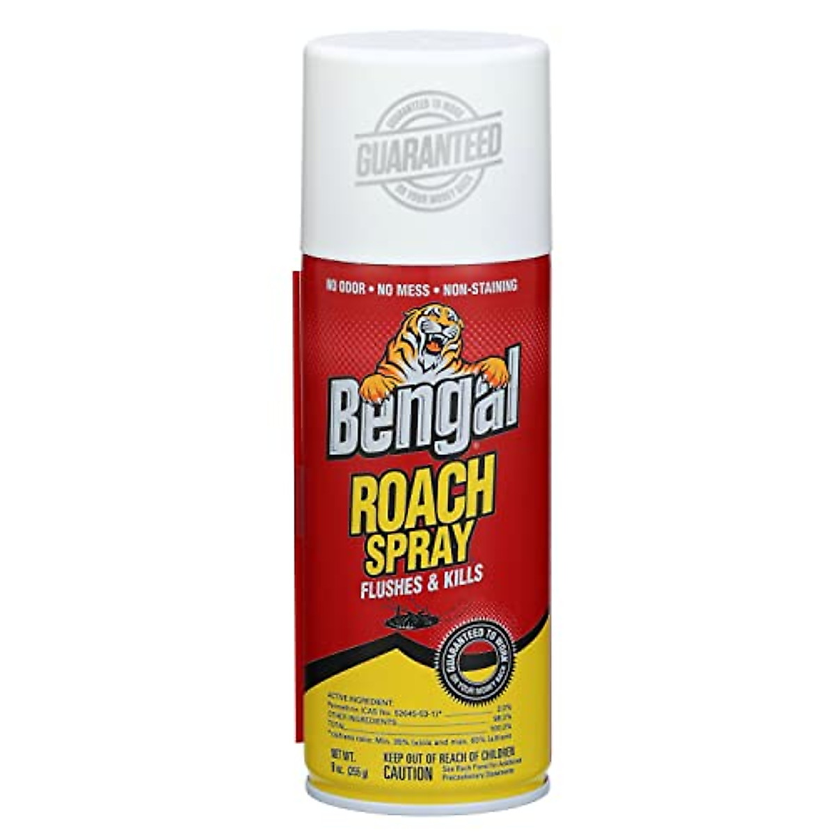 Bengal Roach Spray, Odorless Stain-Free Dry Spray, 3-Count, 9 Oz. Aerosol Cans