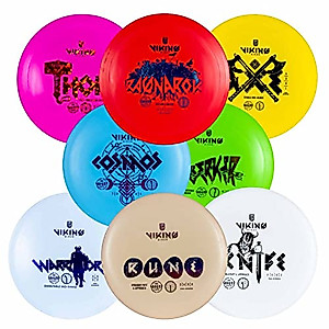 Viking Discs 8-Disc Set in Ground Plastic - Disc Golf Equipment Bulk Set