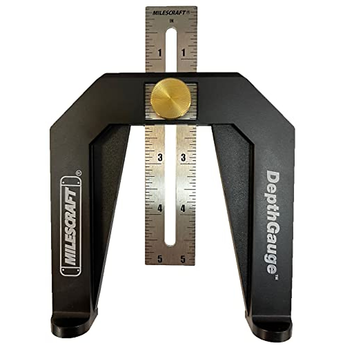 Milescraft 8601 Depth Gauge - Measure, Mark and Locate Depth of Blade or Bit on Table Saws, Router Tables, Routers and More, Woodworking