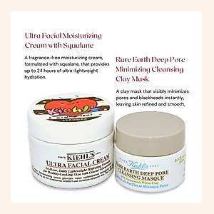 Kiehl's Mask & Moisturize Duo - Rare Earth Deep Pore Cleansing Masque and Ultra Facial Cream