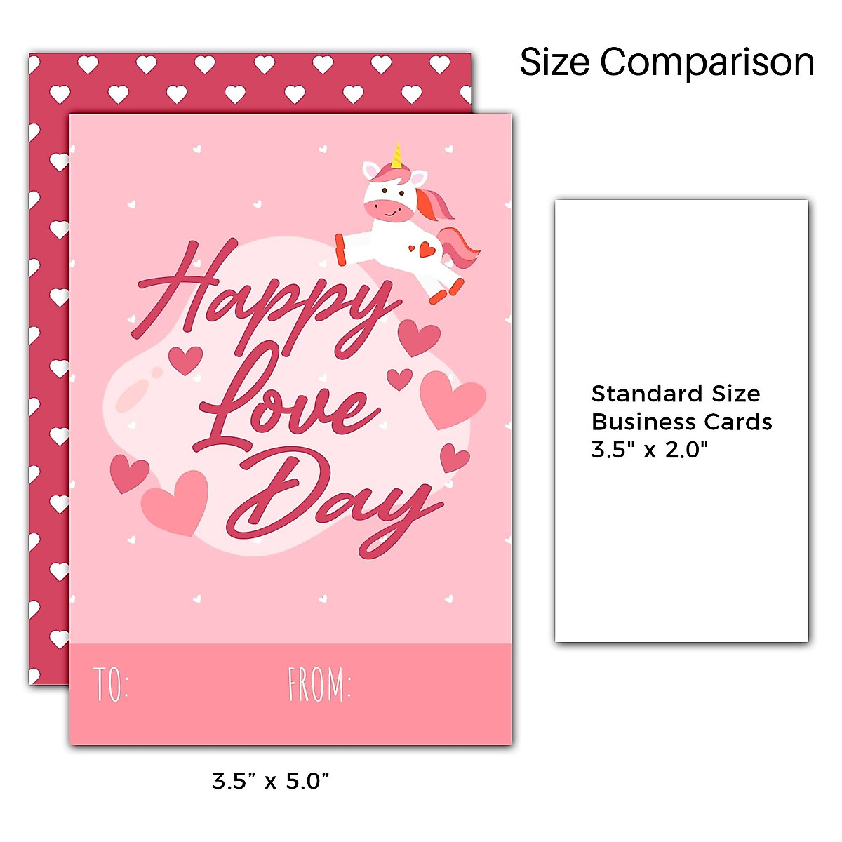 Mobiusea Creation Valentines Cards for Kids | 24 Cards with Envelopes | 3.5 x 5 | Funny and Cute | Llama, Ice Cream, Unicorn, XO for Valentines Day Cards, Kids School Valentines and Valentines Day